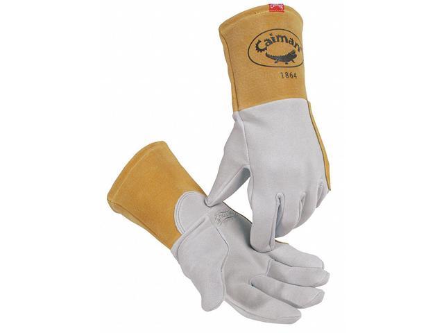 Click here for CAIMAN 1864-6 Glove Welding 13 In L Gray and Gld X... prices