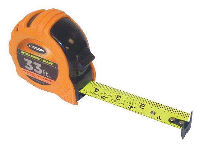 Click here for Keson Tape Measure 33 ft. Orange Color PG181033UB prices