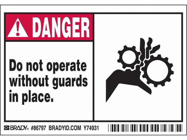 Click here for BRADY 86797 Machine/Equipment Labl 3-1/2inHx5inW P... prices