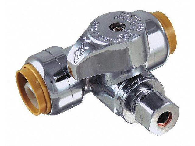 Click here for SHARKBITE 24984 Tee Stop Valve Brass 1/2 x 3/8 Tub... prices