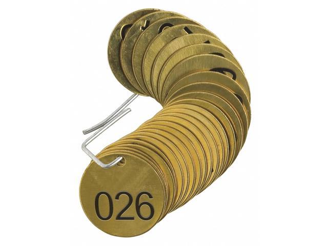 Click here for BRADY 23201 Nbr Tag 1-1/2 x 1-1/2 In 026-050 PK25 prices