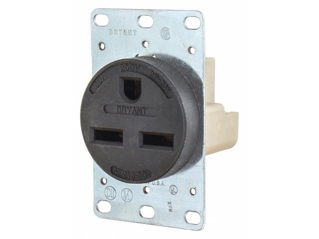 Click here for BRYANT 9630FR Straight Blade Receptacle  6-30R  30... prices