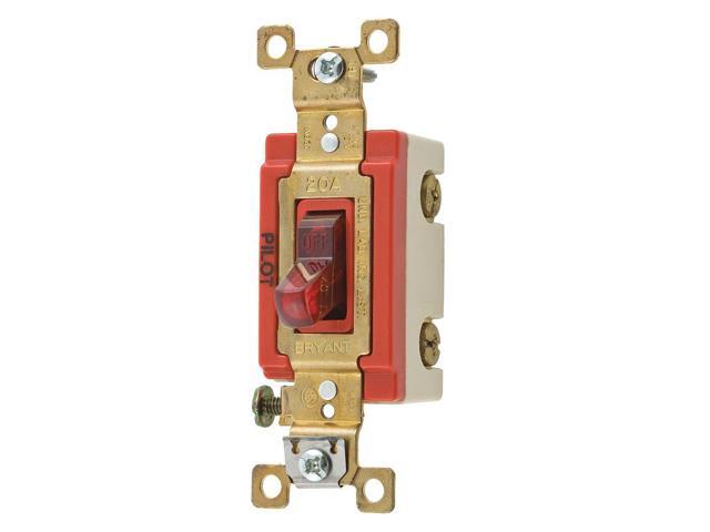 Click here for Pilot Light Wall Switch Red 1-Pole Type BRYANT 490... prices