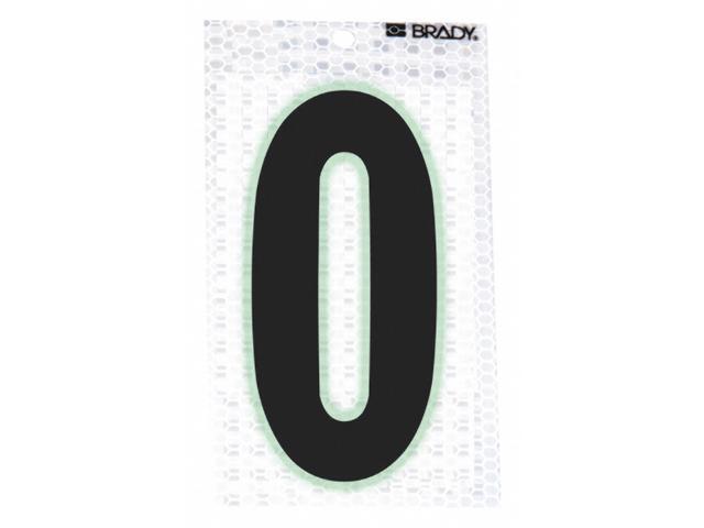 Click here for BRADY 3020-0 Ultra Reflective Numbers 0 6 In. H PK... prices