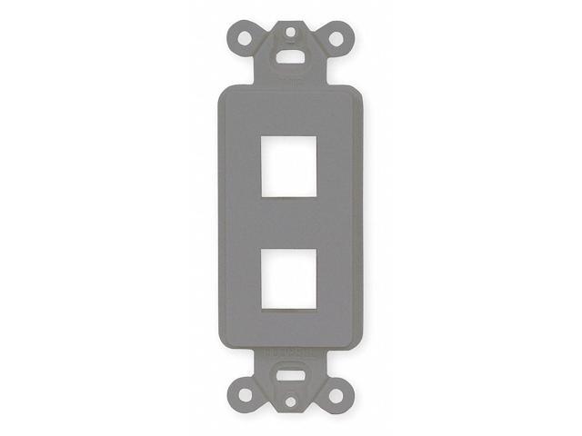 Click here for HUBBELL PREMISE WIRING ISF2GY Outlet Frame 2 Port... prices