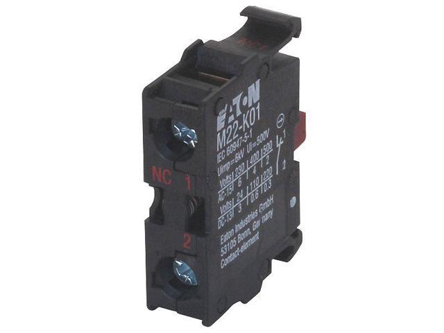 Click here for EATON M22-K01 Contact Block  Screw  Black  22mm  1... prices