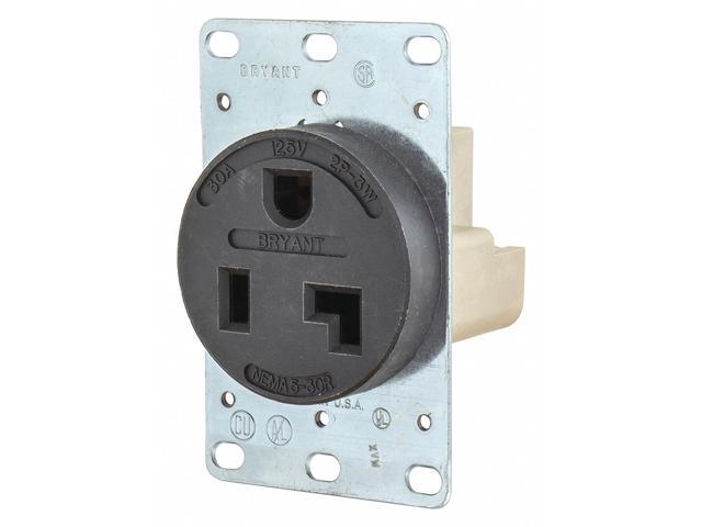 Click here for BRYANT 9530FR Straight Blade Receptacle  5-30R  30... prices