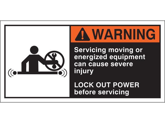 Click here for BRADY 96163 Warning Label 2-1/2inHx5inW HP Poly. P... prices