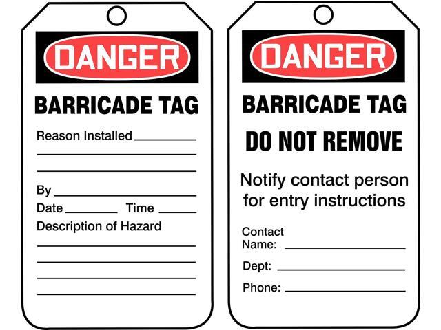 Click here for ZORO SELECT 43Z341 Danger Tag  Lockout Tagout  Car... prices