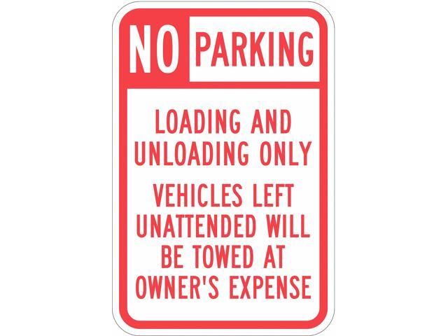Click here for LYLE T1-1101-HI_12x18 Loading Zone No Parking Sign... prices