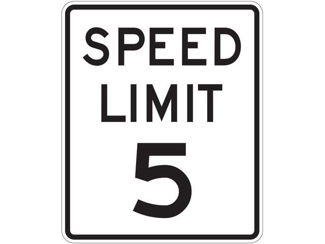 Click here for LYLE R2-1-5-18DA Speed Limit 5 Traffic Sign  24 in... prices