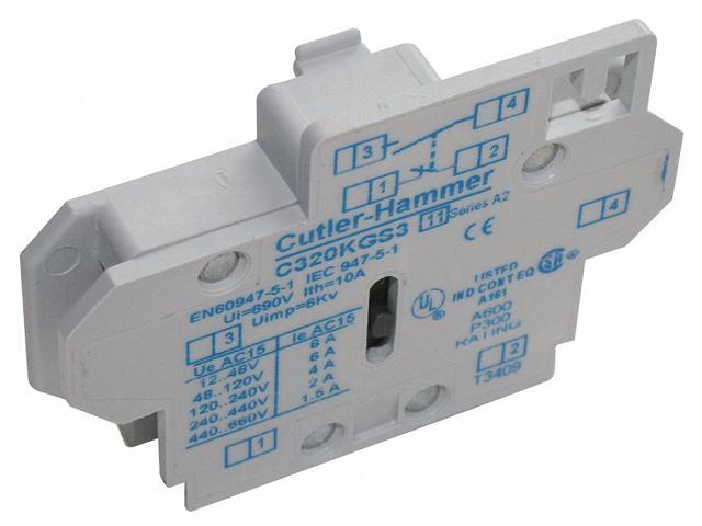 Click here for EATON C320KGS2 Cutler-Hammer Auxiliary Contacts 1N... prices