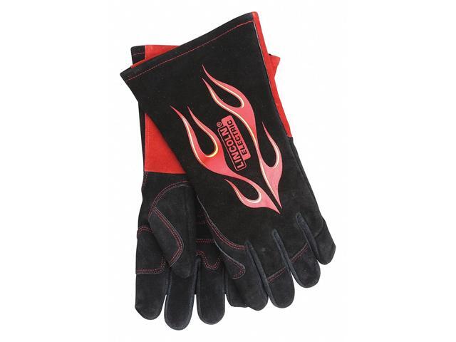 Click here for Welding Gloves Blk/Red Leather PR LINCOLN ELECTRIC... prices