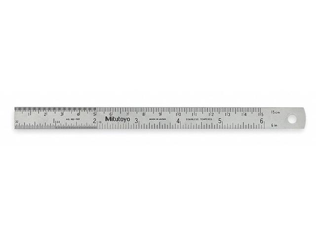 Click here for MITUTOYO 182-302 Steel Rule Flex 6 In 16/32/64ths/... prices