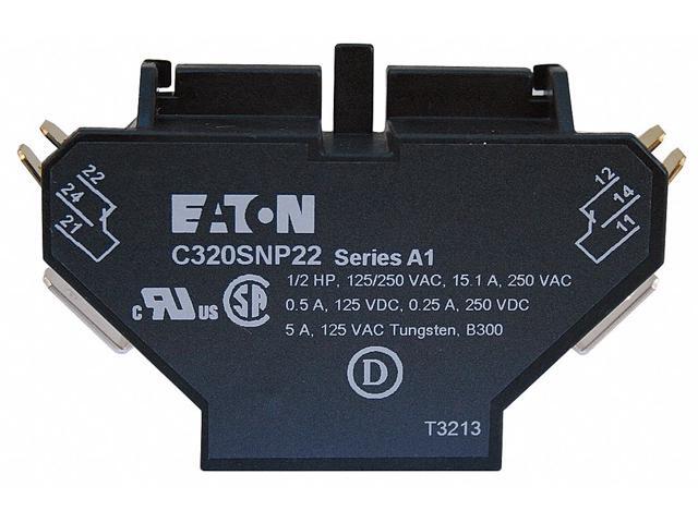 Click here for EATON C320SNP22 Cutler-Hammer Aux Contact Block 2N... prices