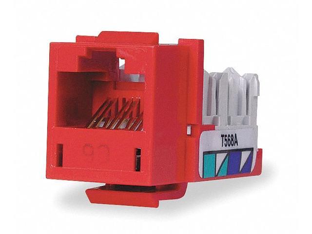 Click here for HUBBELL PREMISE WIRING HXJ6R Jack Red Cat6 Rj45 prices