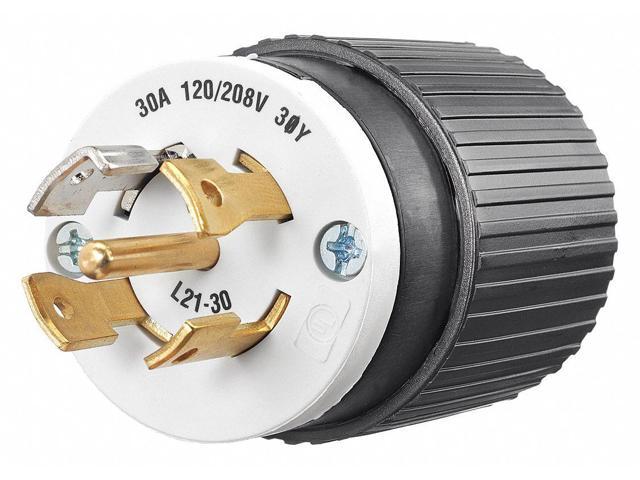 Click here for 30A Locking Plug 4P 5W 120/208VAC L21-30P BK/WT BR... prices