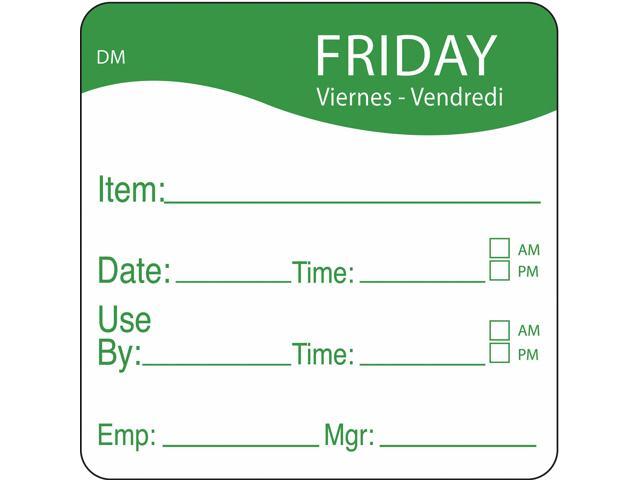 Click here for DAYMARK 1100535 Day Label Friday 2-1/2 In. W PK250 prices