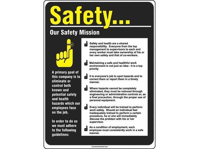 Click here for ACCUFORM SP124487L Safety Poster  Safety. . . Our... prices