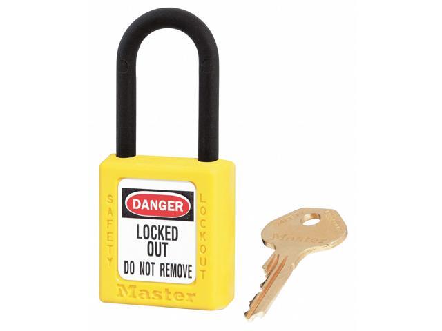 Click here for Lockout Padlock  Keyed Alike  Yellow  1/4 In.  PK6 prices
