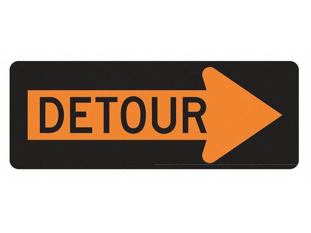 Click here for LYLE M4-10R-48HA Detour Right Traffic Sign  18 in... prices