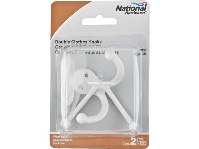 Click here for National White Double Clothes Wardrobe Hook  2 per... prices