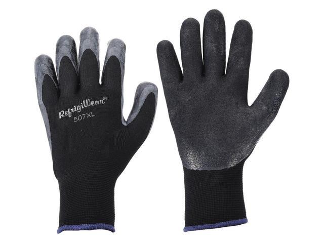 RefrigiWear Mens Dual-Layer Thermal Ergo Gloves - Black