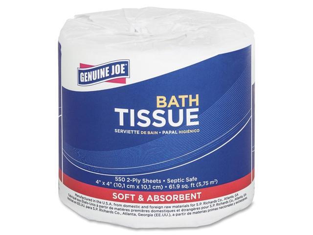 Click here for Genuine Joe Bath Tissue Rolls 2-Ply 550 Sht 4x3.15... prices