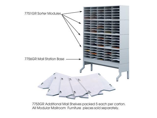 Click here for Safco 7753GR E-Z Sort Additional Mail Trays - 5 Sh... prices