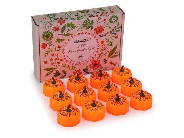 Click here for IMAGE 12 Packs LED Pumpkin Lights Battery Operated... prices