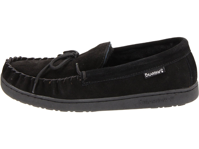 Click here for Bearpaw Moc II Men US 10 Black Moc Slipper prices