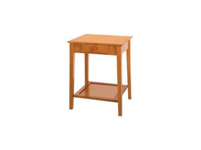 Studio End/Printer Table - Honey Brwn