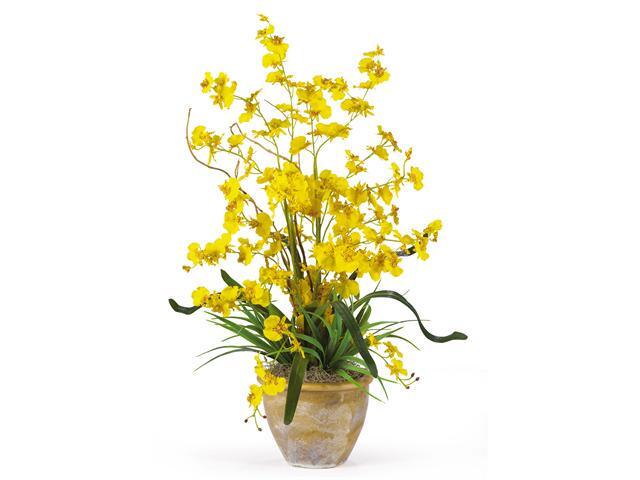 Click here for Nearly Natural 1005-YL Dancing Lady Silk Orchid Ar... prices