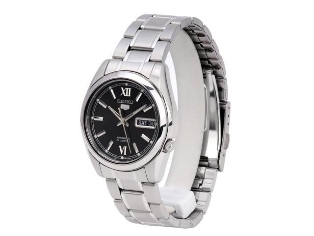 Click here for Seiko 5 #SNKL55 Mens Stainless Steel Black Dial Se... prices