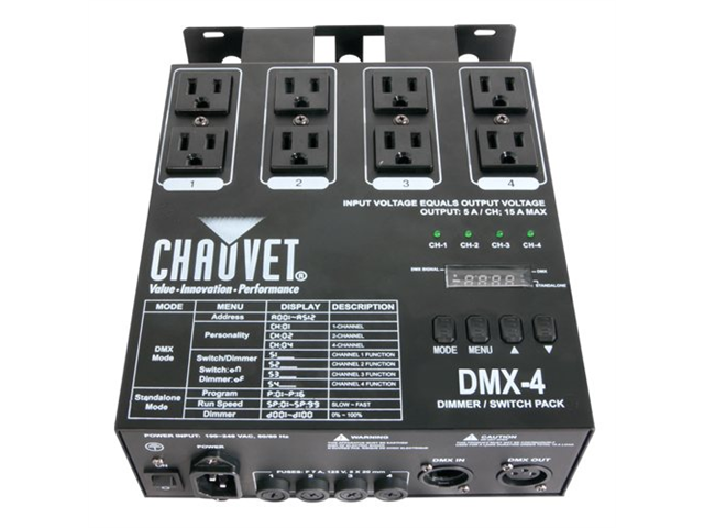 Click here for Chauvet DMX-4 Four Ch. DMX Switch/Dimmer Pack DMX... prices
