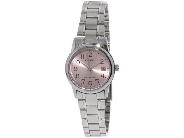 Click here for Casio Womens Analog Quartz Pink Dial Date Stainles... prices
