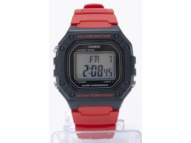Click here for Casio W-218H-4BVCF 50m Wr Digital Watch  Red Resin prices