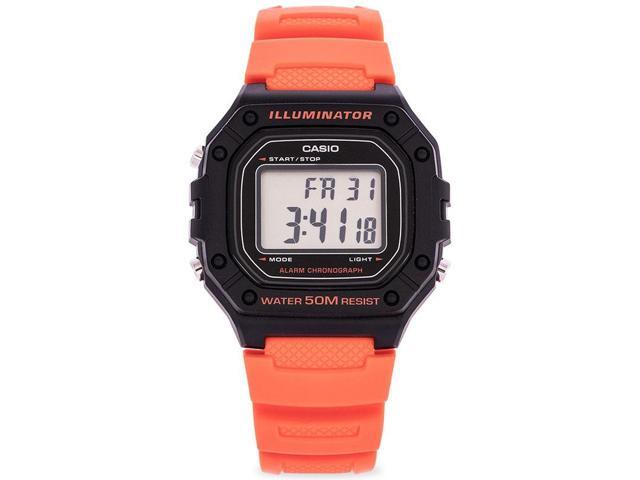 Click here for Casio W-218H-4B2VCF 50m Wr Digital Watch  Orange R... prices