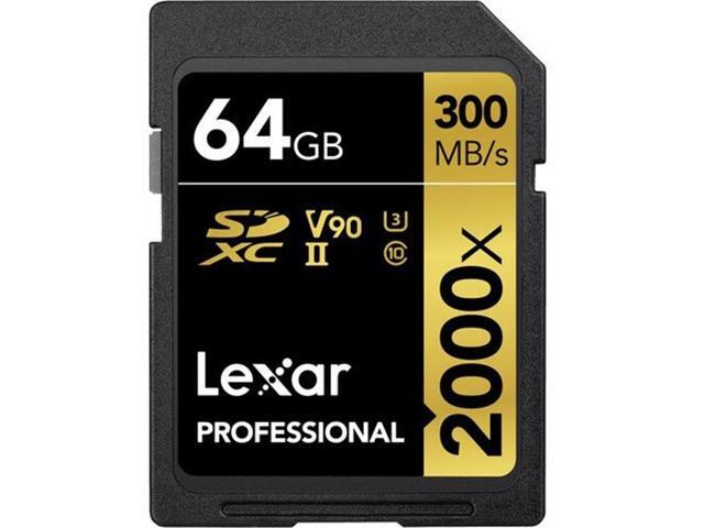 Click here for Lexar Professional SDXC Memory Card 2000x 64GB Cla... prices