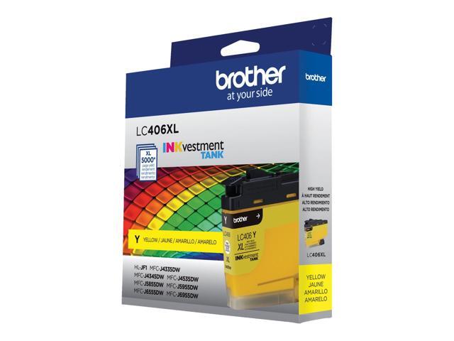 Brother LC406XLYS INKvestment 5 000 Page-Yield High-Yield Ink - Yellow - Yellow