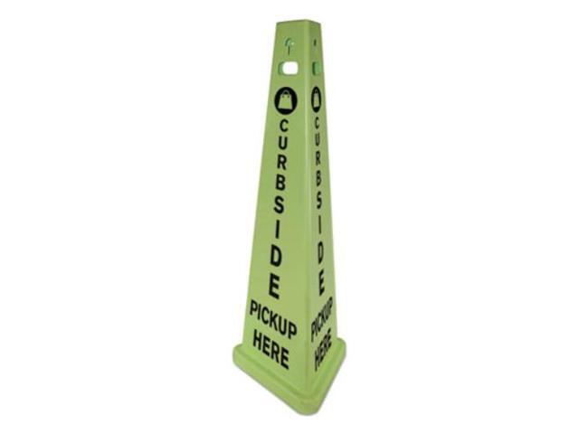 Click here for TRIVU 3-SIDED CURBSIDE PICKUP HERE SIGN  FLUORESCE... prices