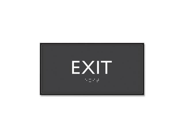 Click here for ADA Sign Exit Plastic 4 x 4 Clear/White 69922 prices