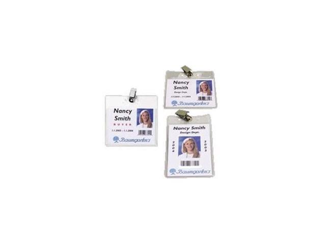 Click here for Baumgartens Vinyl Badge Holder Clip Horizontal 4x3... prices
