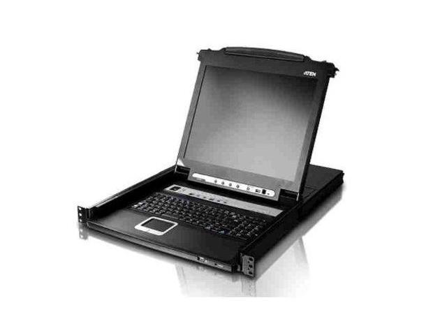 Click here for Aten 8-Port Slideaway 19in. Single Rail LCD KVM Sw... prices