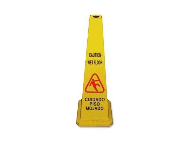 Click here for Genuine Joe Caution Safety Cone 4-Sided 10x10x24 Y... prices