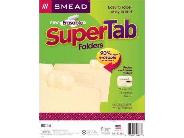 Click here for Smead Erasable SuperTab File Folders Letter Manila... prices