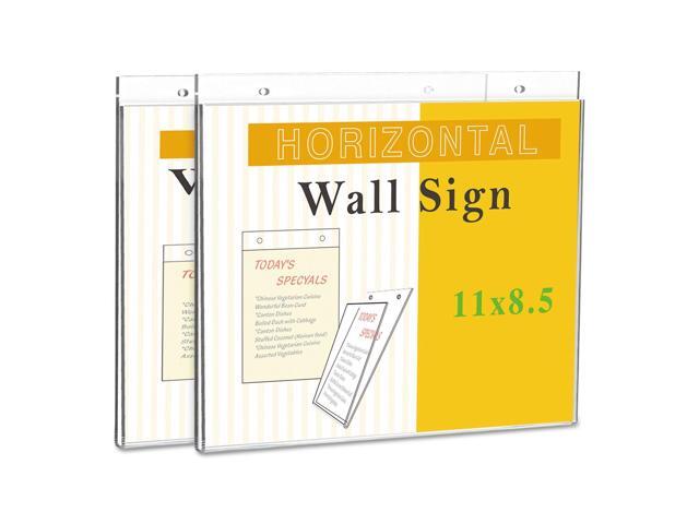 Click here for Universal Wall Mount Sign Holder 11 x 8 1/2 Clear... prices