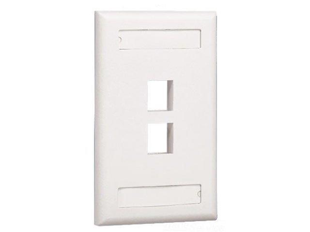 Click here for Panduit NK2FIWY Nk 2pt Gang Flush Mount Faceplate... prices