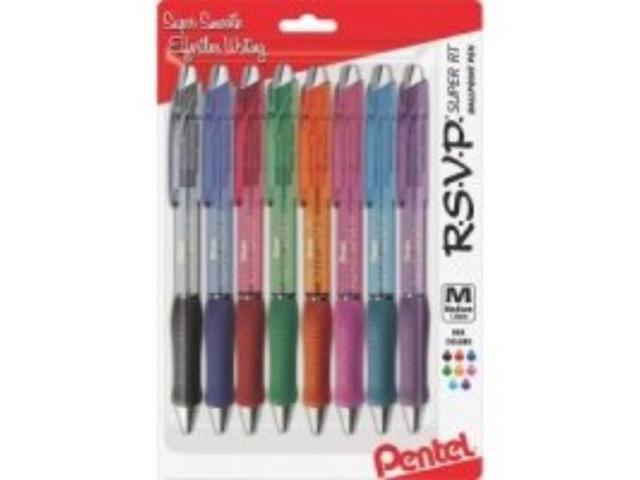 Click here for Pentel BX480BP8M R. S.V. P. Super TR Retractable B... prices