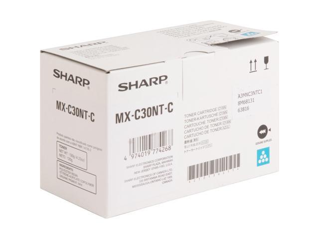Click here for Sharp Original Toner Cartridge - Cyan (mxc30ntc) prices